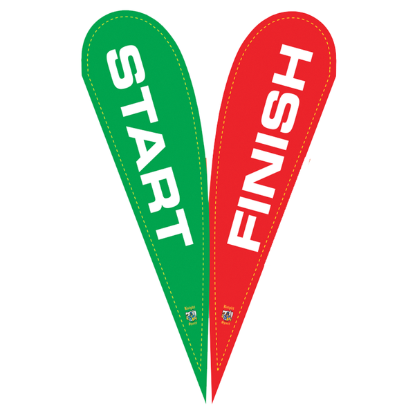 Custom Double Sided Tear Drop Banner - Victor Sports