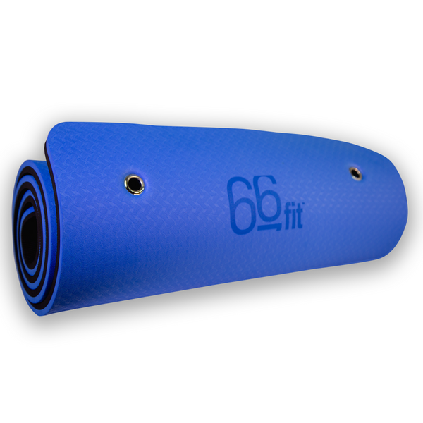 66fit Professional Exercise Mat - 17mm x 60cm x 180cm - Blue - Victor ...