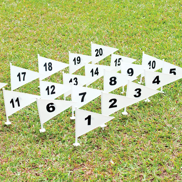 Victor Field Marker Flag PVC Numbered 1-20 - Victor Sports